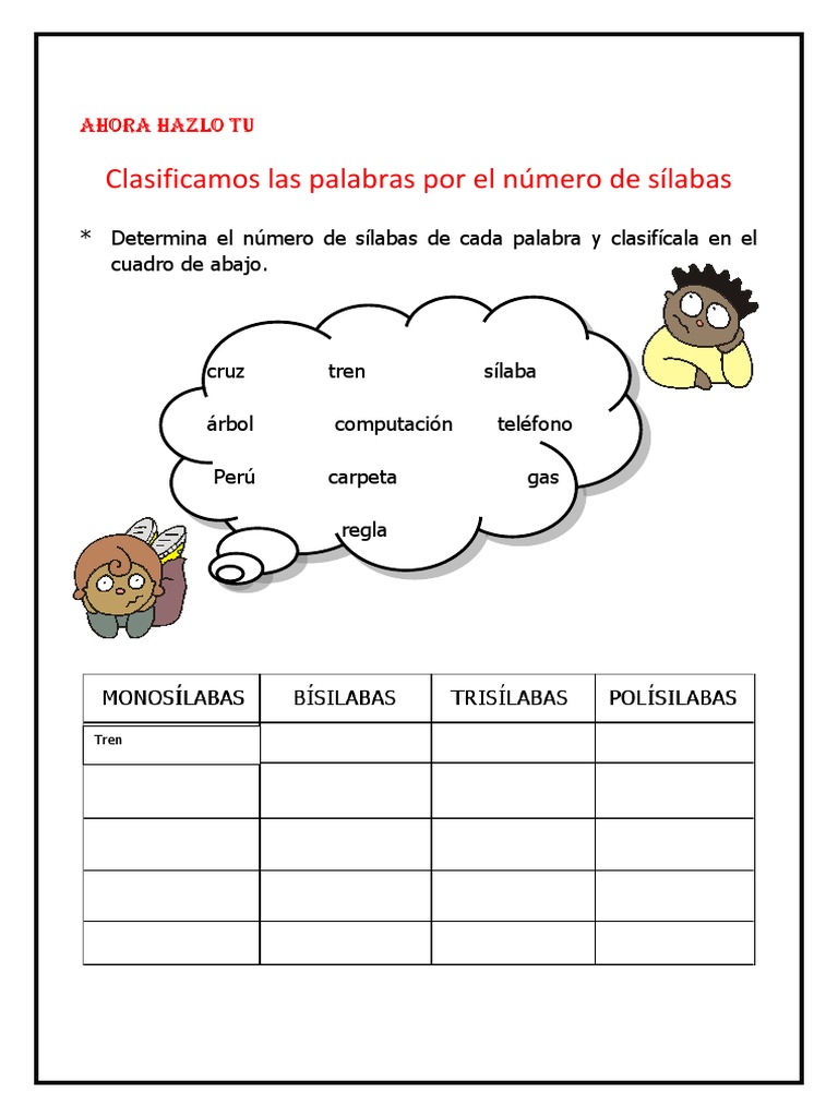 Practica de La Sílaba | PDF