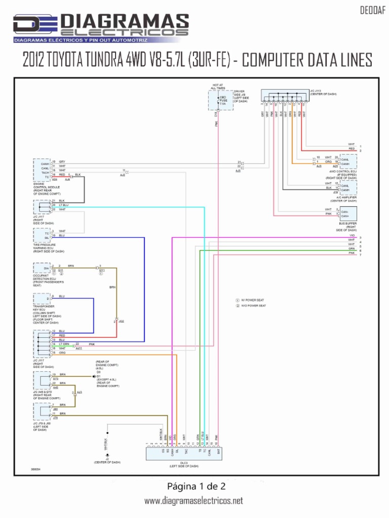 Toyota Tundra 4wd V8 5 7l 3ur Fe 2012 Pdf