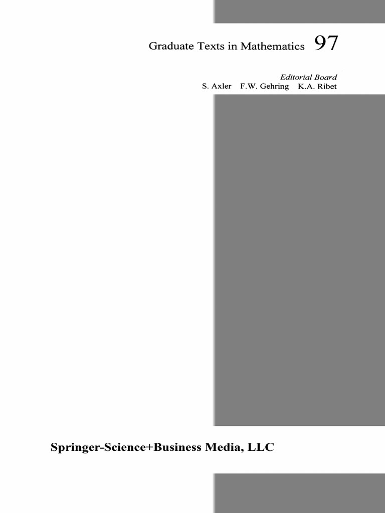 Introduction To Elliptic Curves And Modular Forms Koblitz Pdf Number Theory Field
