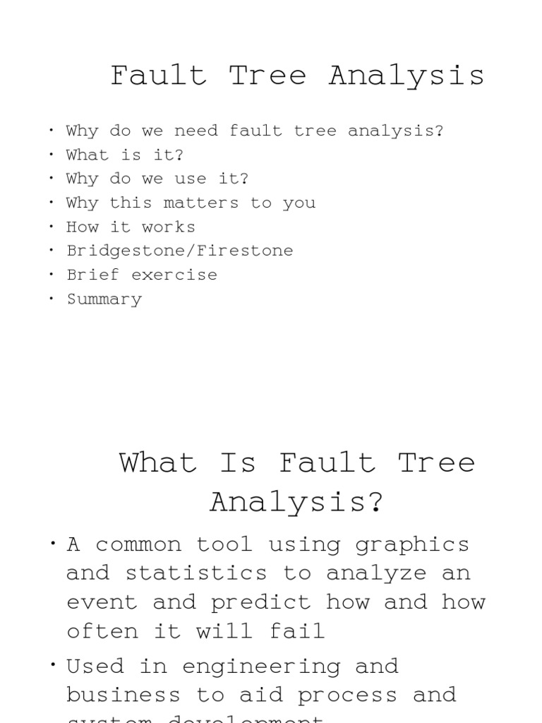 Fault Tree Analysis | PDF
