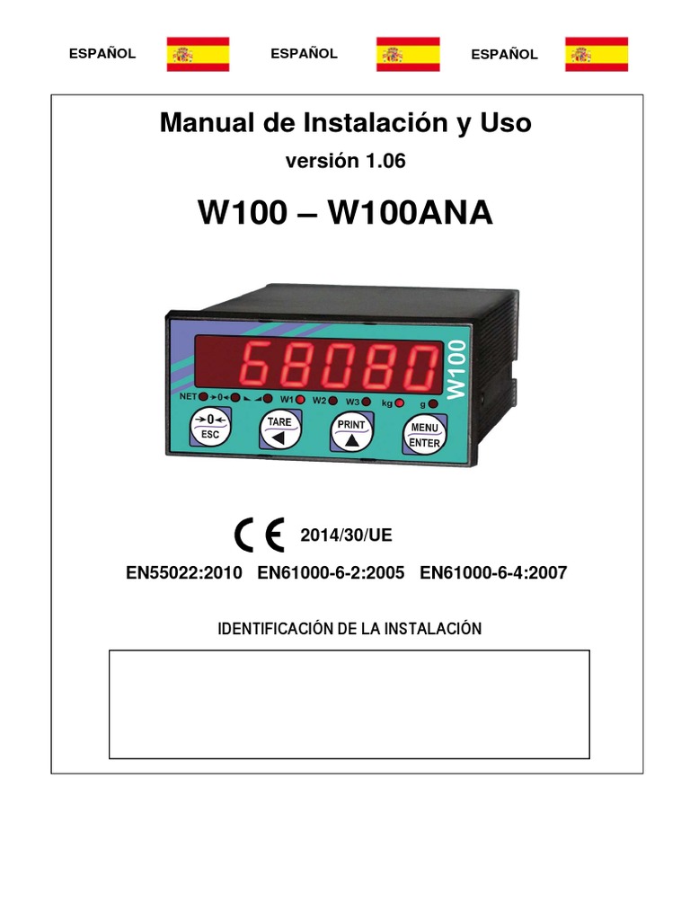 W100 Manual en Español | PDF