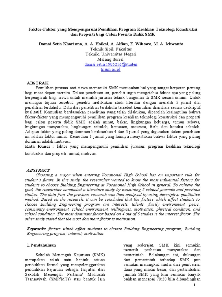 Jurnal Pendidikan Teknik | PDF