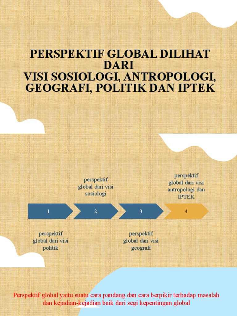 Perspektif Globar Dilihat DR Visi Geo, Sos, Antro, Iptek | PDF