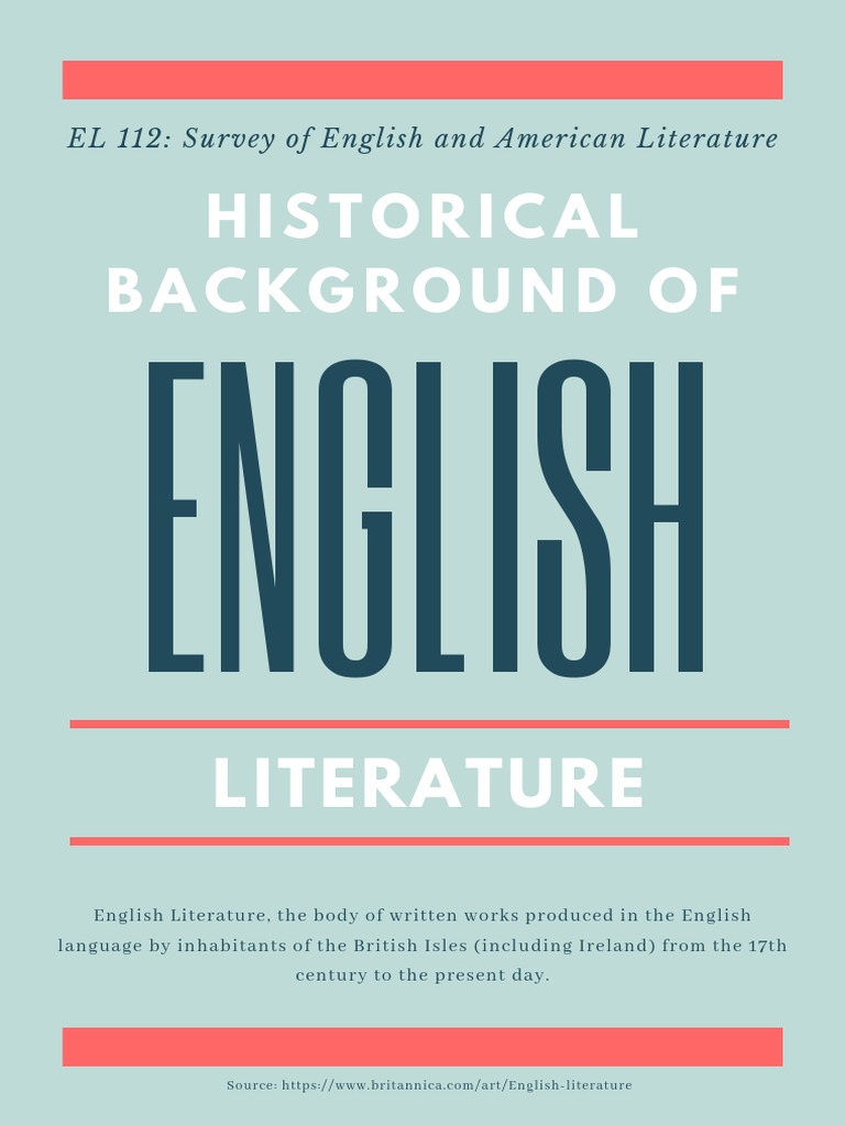 Historical Background of English Literature | PDF | Romanticism | Bede
