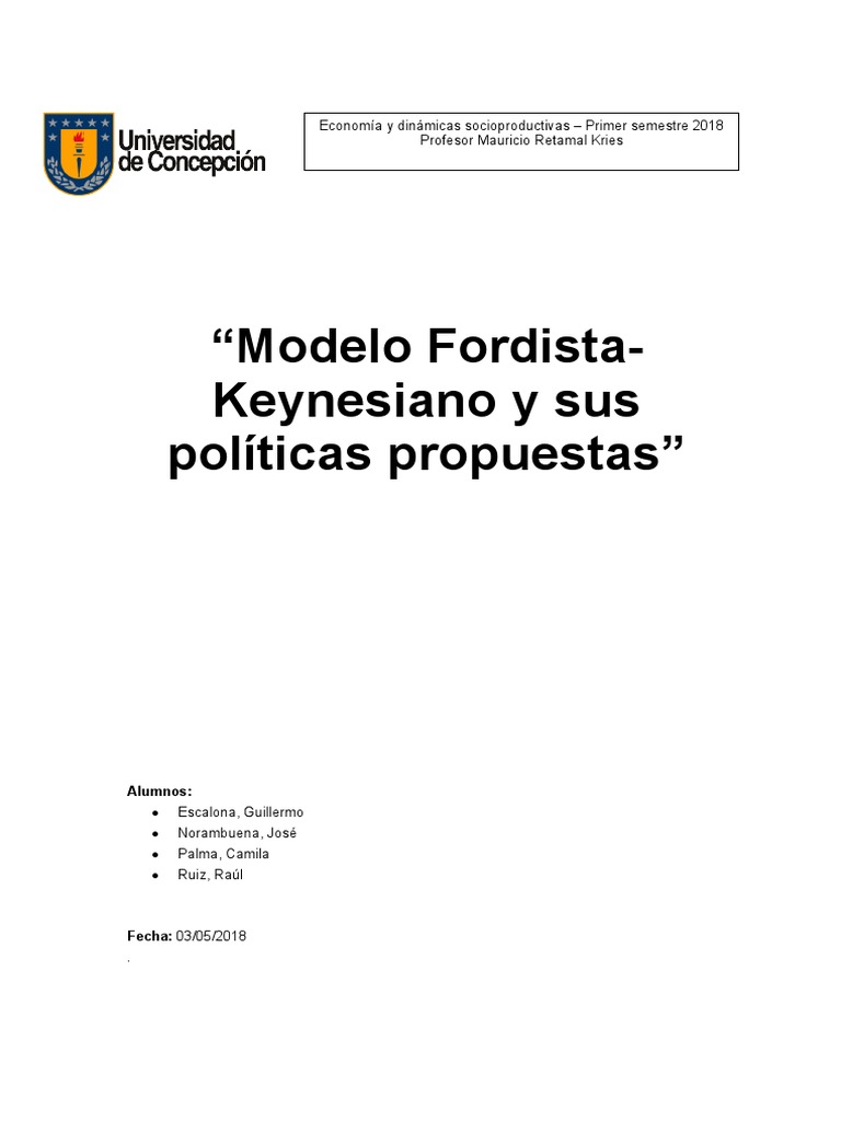 Modelo Fordista-Keynesiano | PDF | John Maynard Keynes | Salario