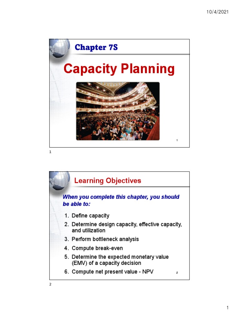 Chapter 7S-Capacity Planning | PDF