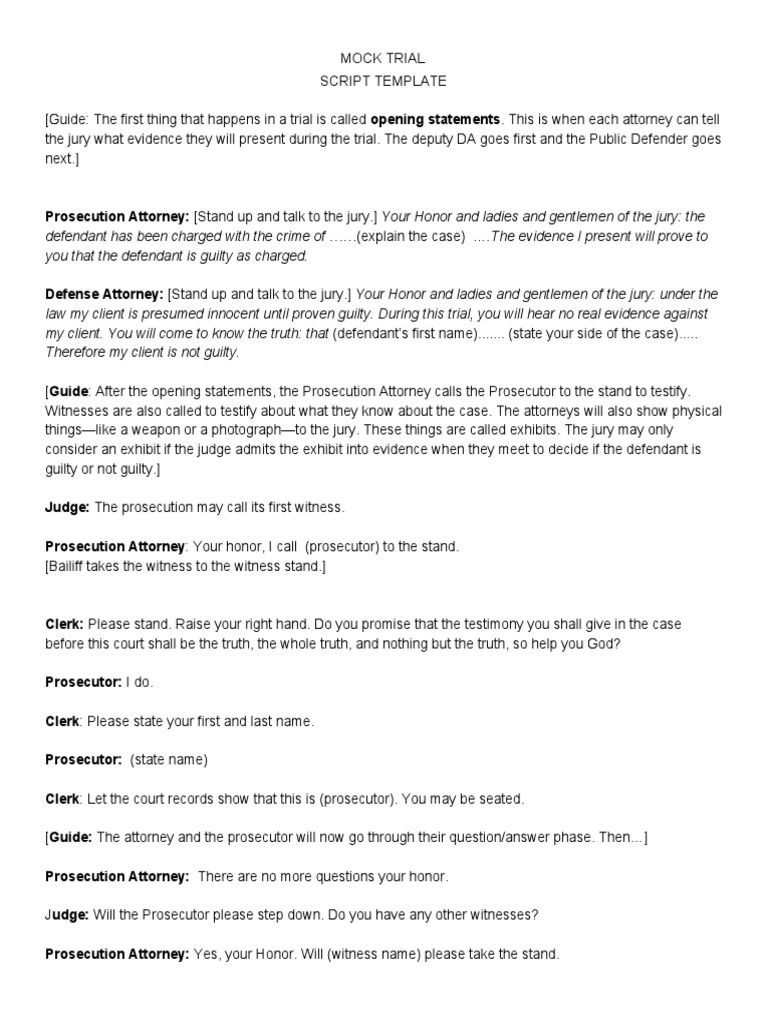 Opening Statements | PDF | Prosecutor | Witness