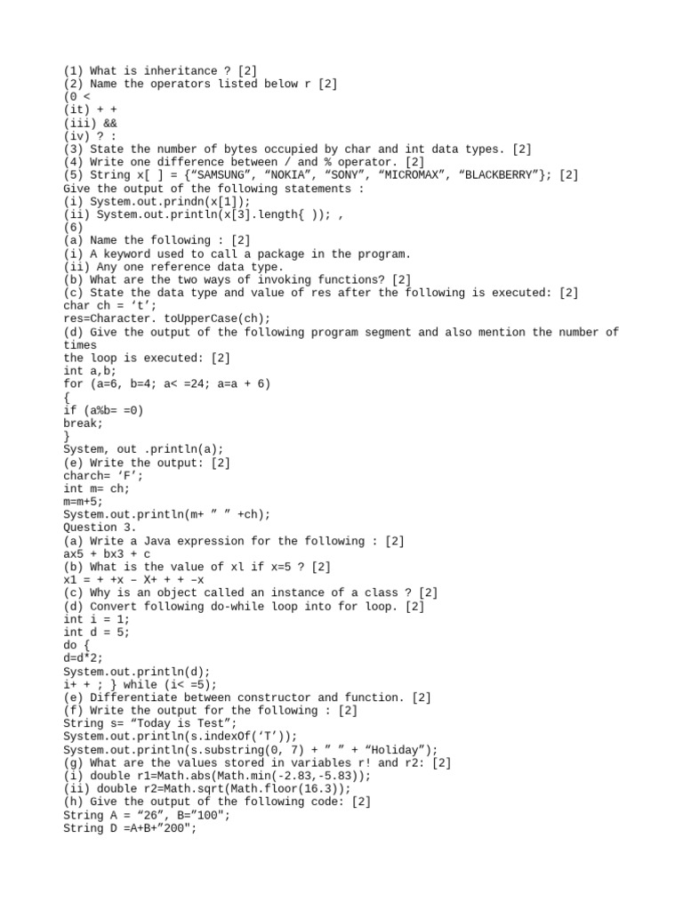 New Text Document | Download Free PDF | Constructor (Object Oriented ...
