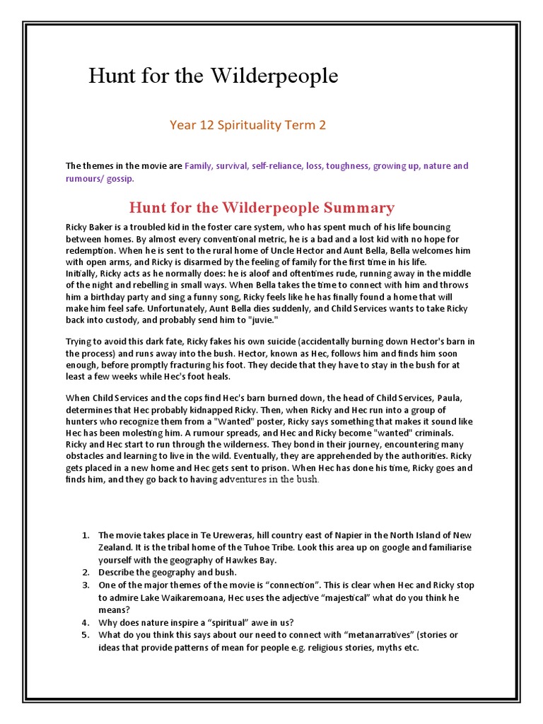 Hunt For The Wilderpeople | PDF | Hope