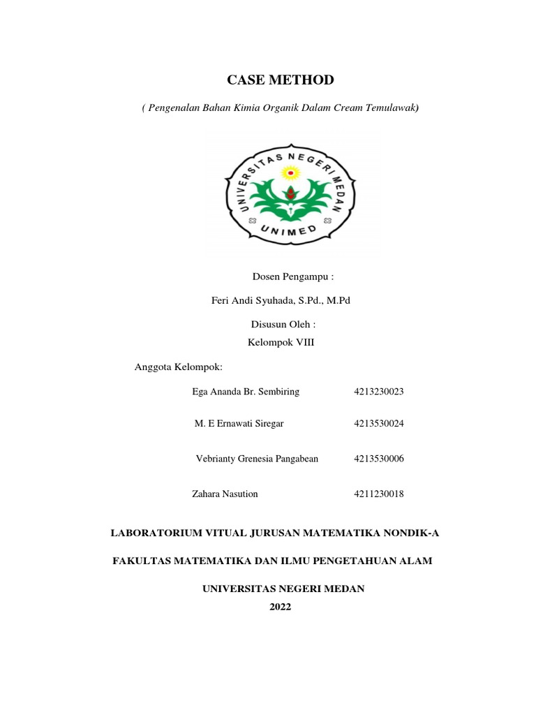 Kelompok 8 - Case Method - Kimia Umum | PDF