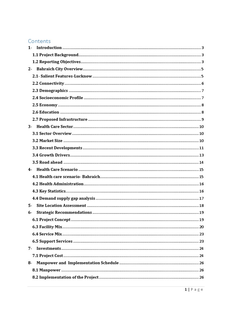 Bitana and Chandravati Hospital DPR-word | PDF | Depreciation | Health Care