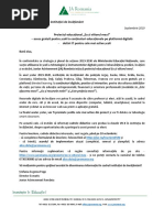 Jaromania Instructiuni Utilizare Platforme Inscriere Acces Materiale | PDF