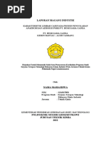Format Lampiran Laporan Magang D1-1 | PDF