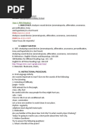 Lesson 1 - Sound Devices | PDF | Poetry | Linguistics