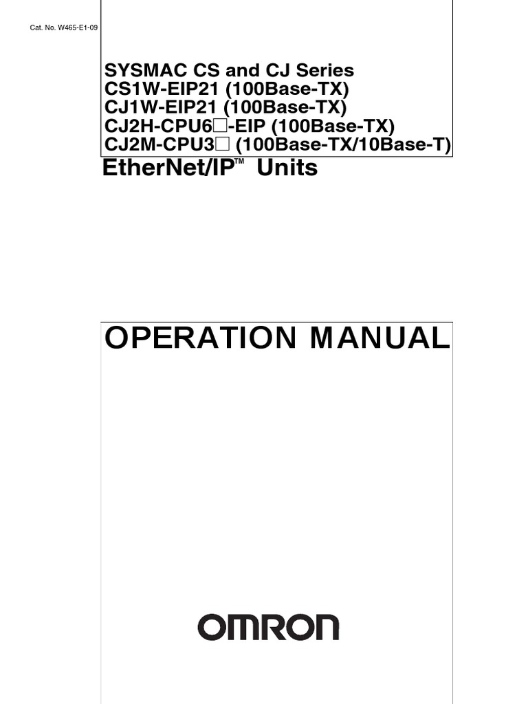 EtherNetIP Manual | PDF | Computer Network | Internet Protocol Suite