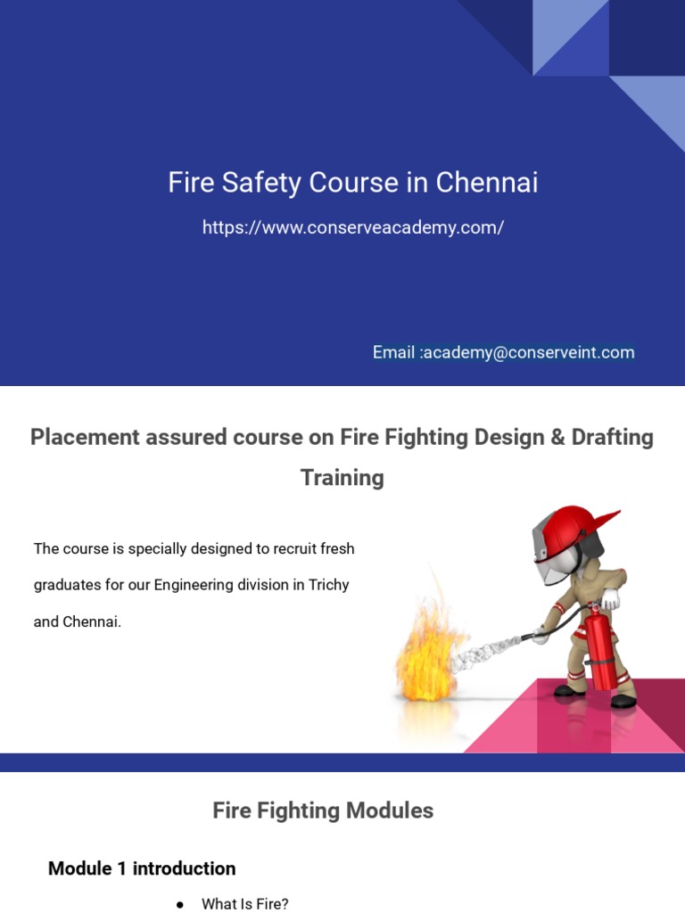 Fire and Safety Certification Training Chennai | PDF | Fire Sprinkler ...