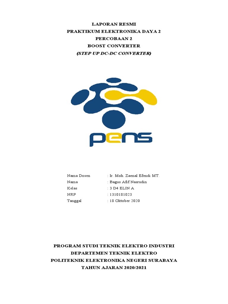 Lapres Perc 2 Boost Converter | PDF | Sains & Matematika