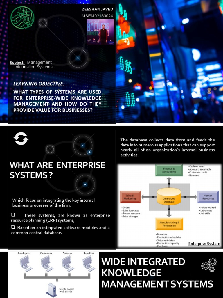 Enterprise Wide Knowledge | PDF | Enterprise Resource Planning | System