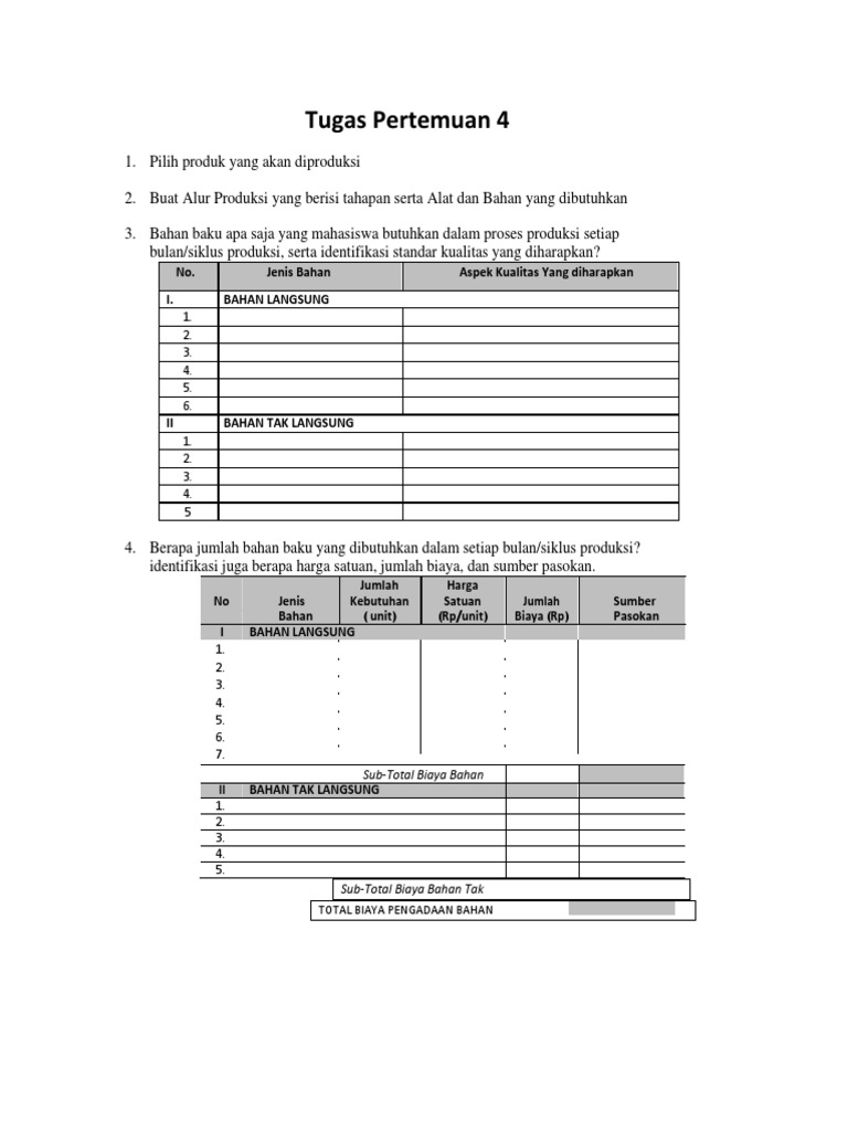Tugas Pertemuan 4 - KWH | PDF