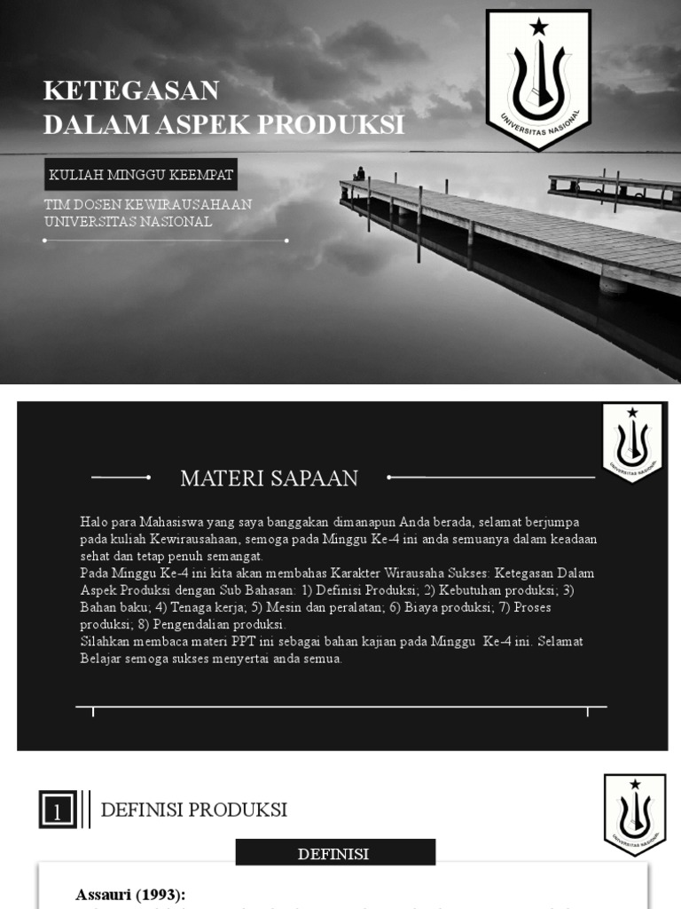 4-PPT Ketegasan Dalam Aspek Produksi | PDF