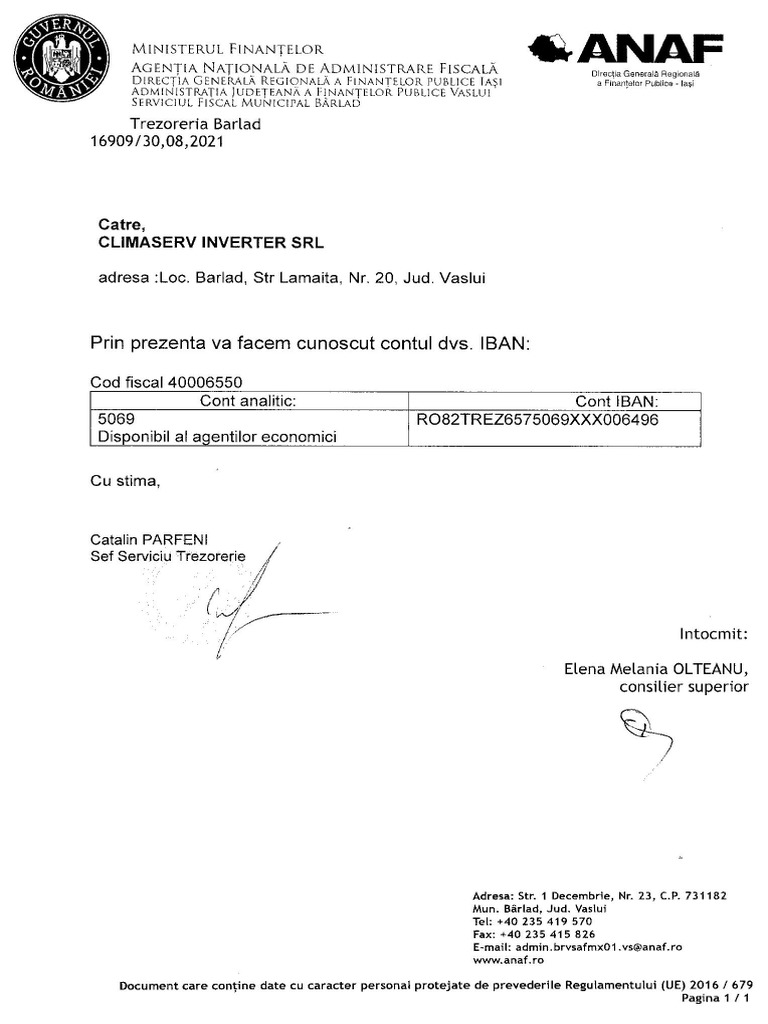 Cont Trezorerie | PDF