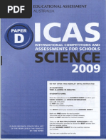 ICAS Science Answer Key 2010-2018 All Papers | PDF