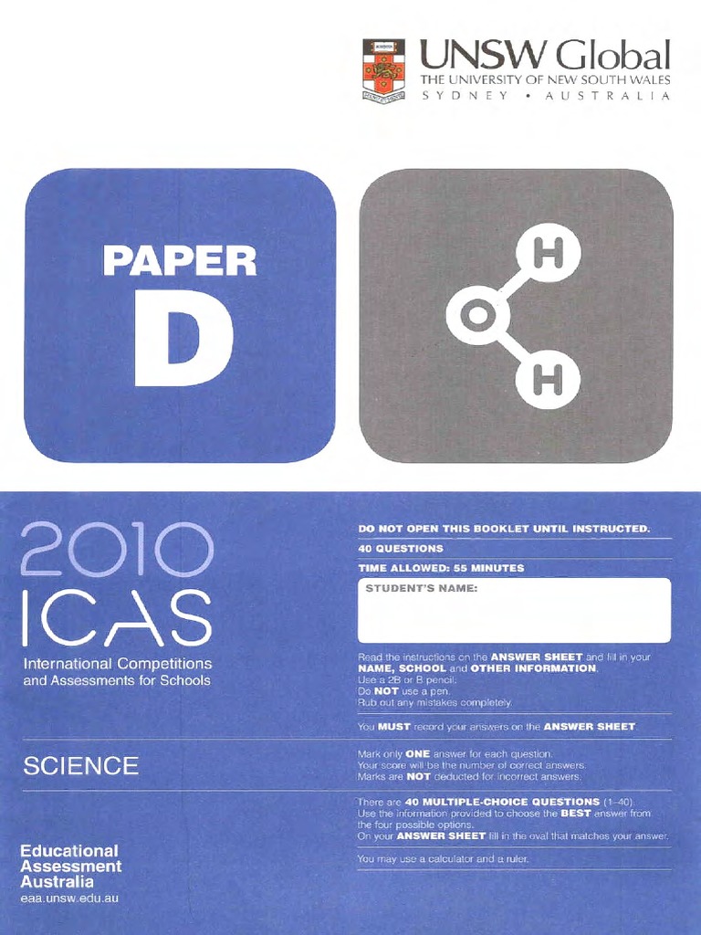 2010 ICAS Science Paper D | PDF