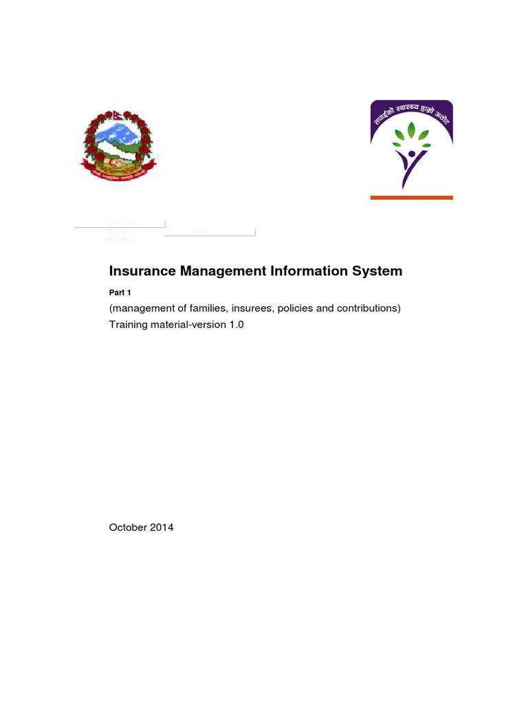 IMIS Manual First Part | PDF | Patient | Health Care