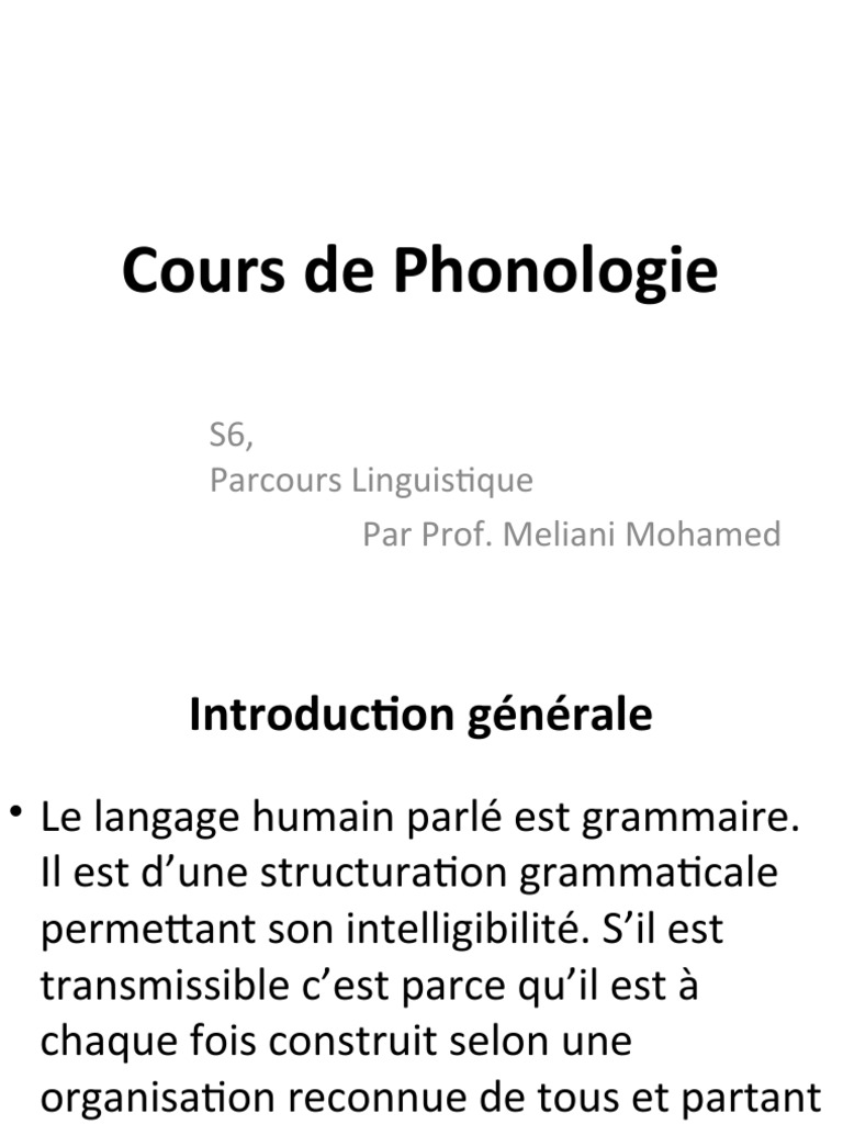 Phonologie | PDF