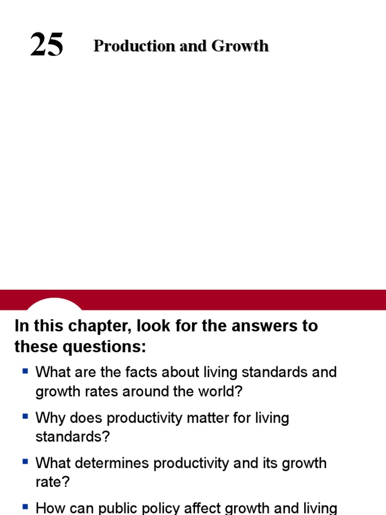 Princ Ch25 Presentation | PDF | Economic Growth | Production Function