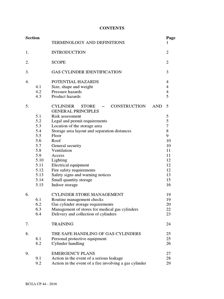 Section: BCGA CP 44 - 2016 | PDF | Occupational Safety And Health | Safety