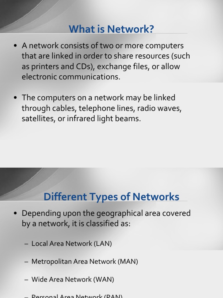 Networks Types | PDF | Computer Network | Local Area Network