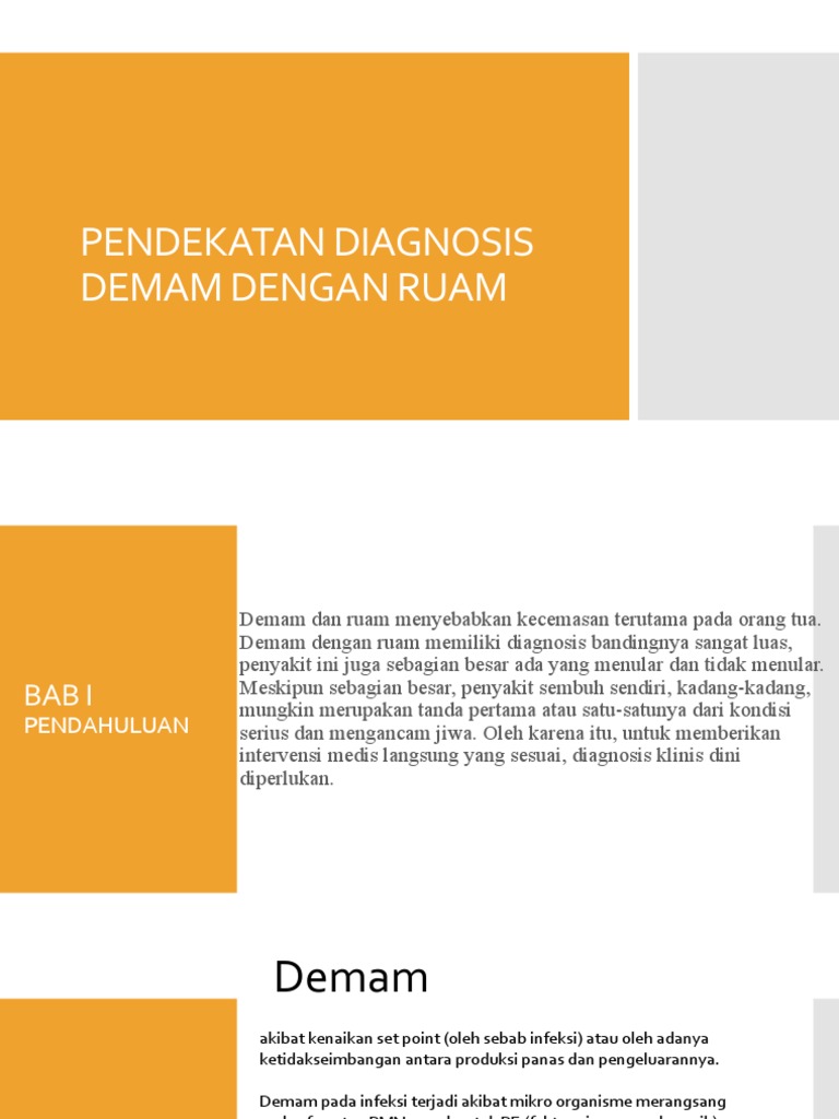 referatPENDEKATAN DIAGNOSIS DEMAM DENGAN RUAM | PDF