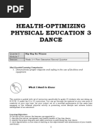 Pe & Health 12 (Hope 3) Second Quarter Module | PDF | Physical Fitness | Dances