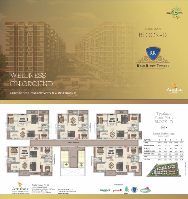 Rami Reddy Towers Block D Plan Sheet | PDF