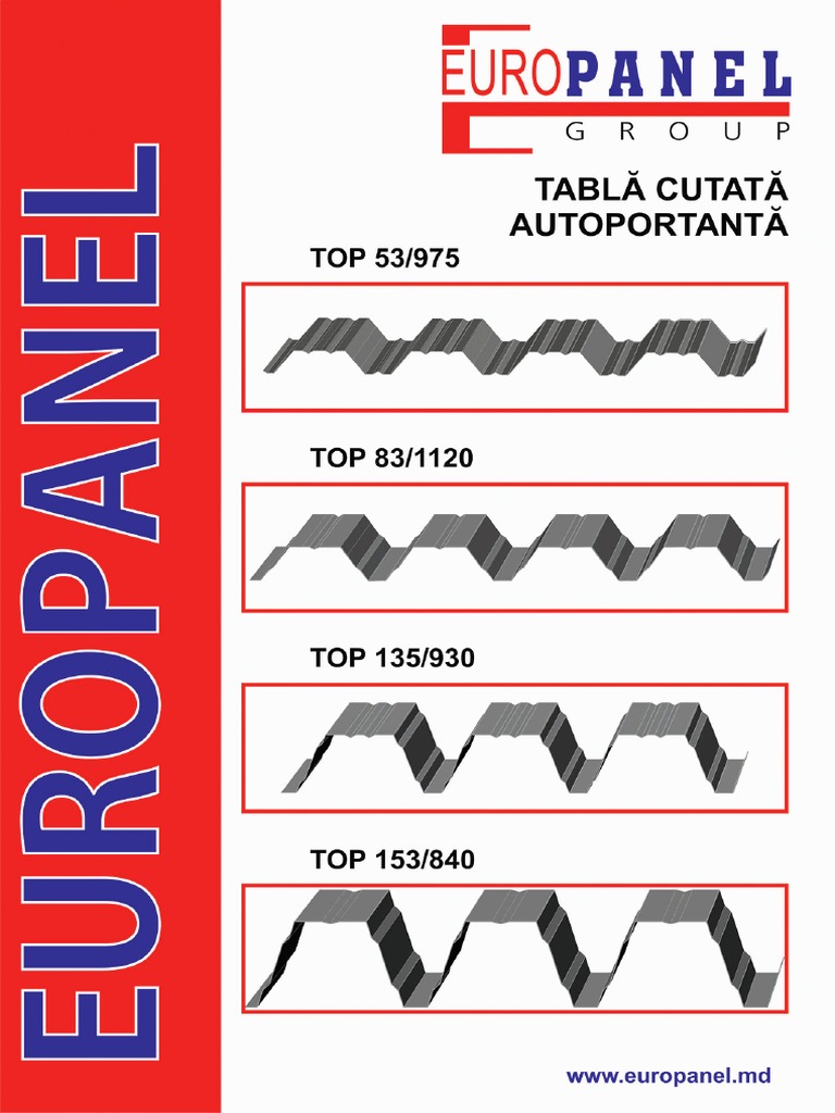 Catalog Europanel Tabla Cutata Autoportanta | PDF