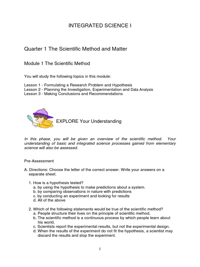 Science 1 Q1 M1 | PDF