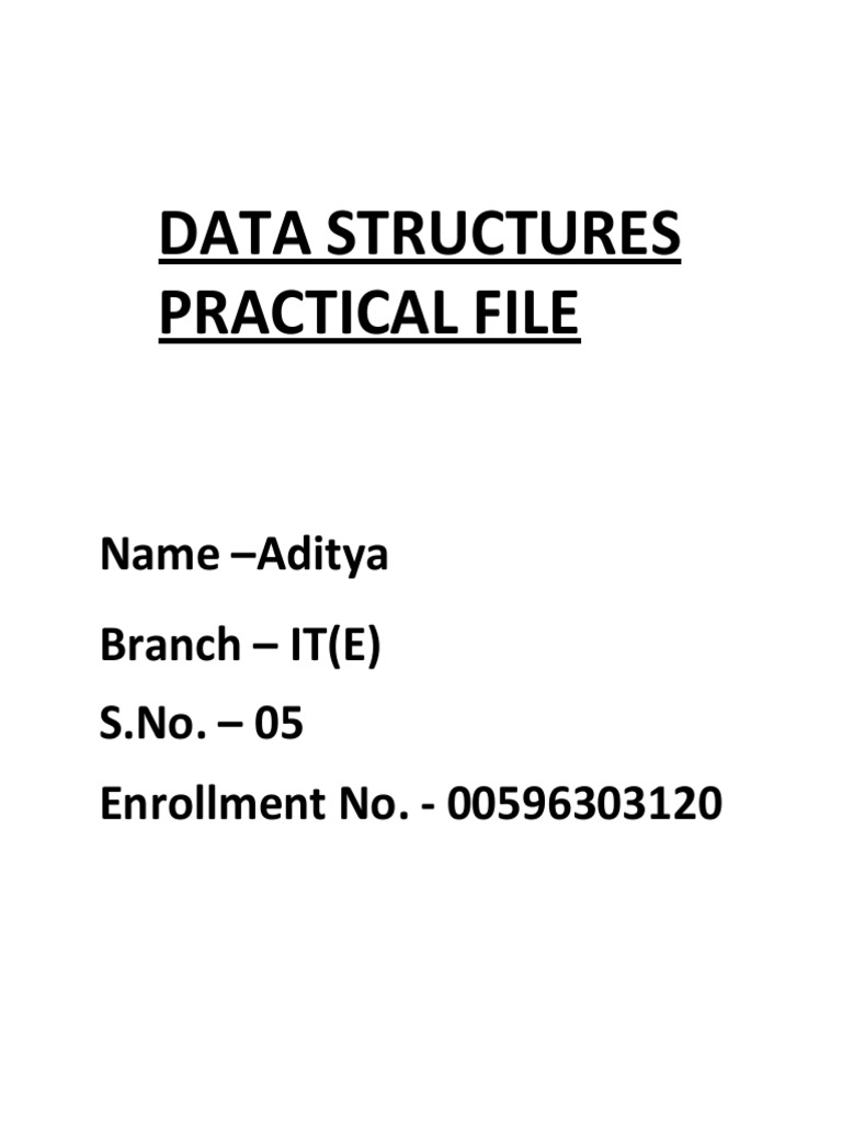 05 Aditya Ds Practical File Pdf Queue Abstract Data Type Array Data Structure
