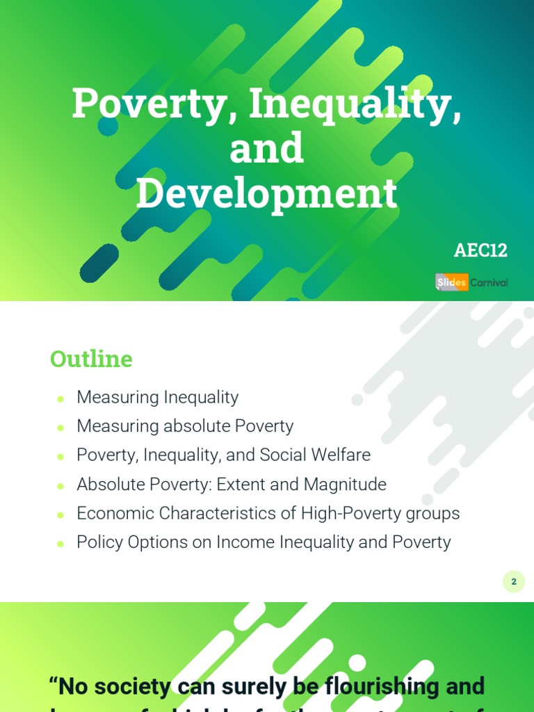 Poverty and Inequality Analysis Guide | PDF | Gini Coefficient ...