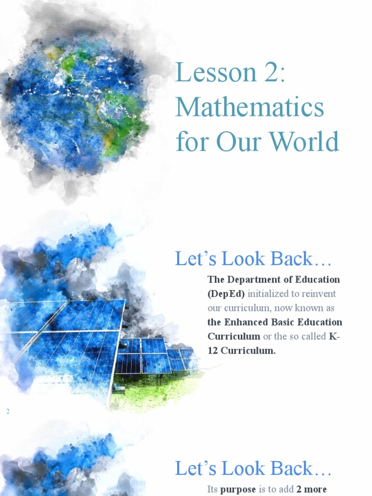 02 - Mathematics For Our World Content | PDF | Curriculum | Mathematics