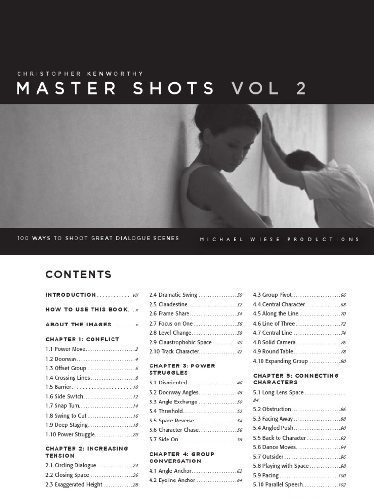 Master Shots Volume 2... Dialogue... Sample PDF | PDF | Camera | Actor