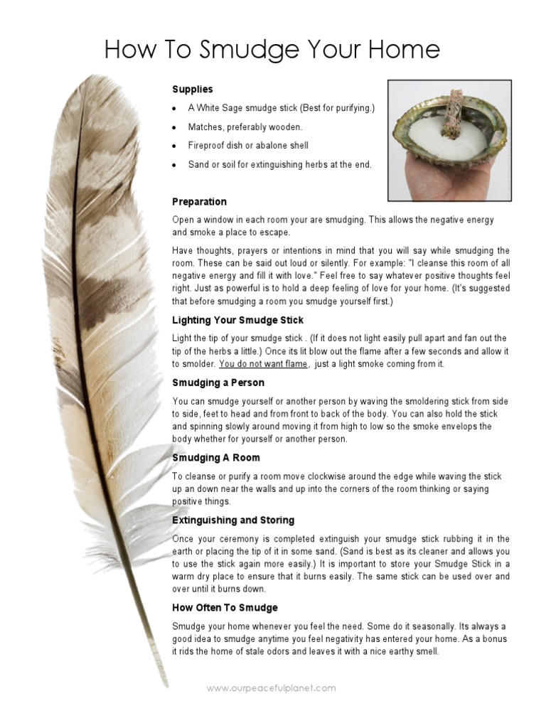 How To Smudge Your Home | PDF