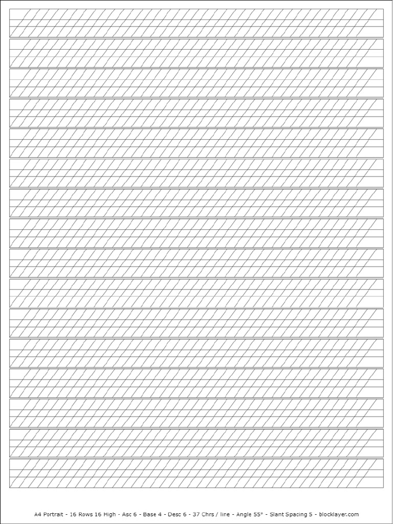 Pauta Copperplate 6 4 6 55 | PDF