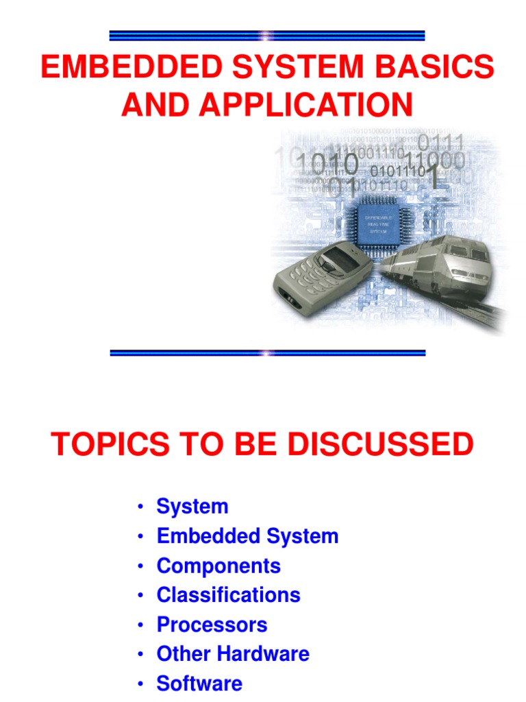 Embedded Systems: Basics and Applications | PDF | Embedded System ...