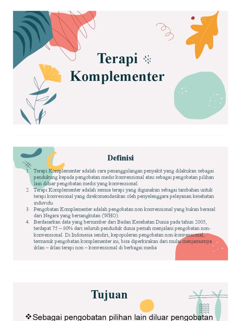 Definisi Terapi Komplementer | PDF
