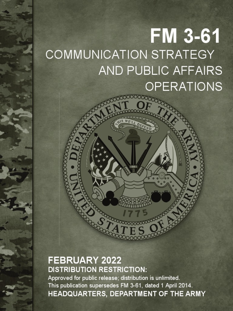 Army Communication Strategy Manual | PDF | Communication | Information