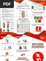 Triptico - Programa Emergencias - Uso Extintores | PDF | Salud y bienestar