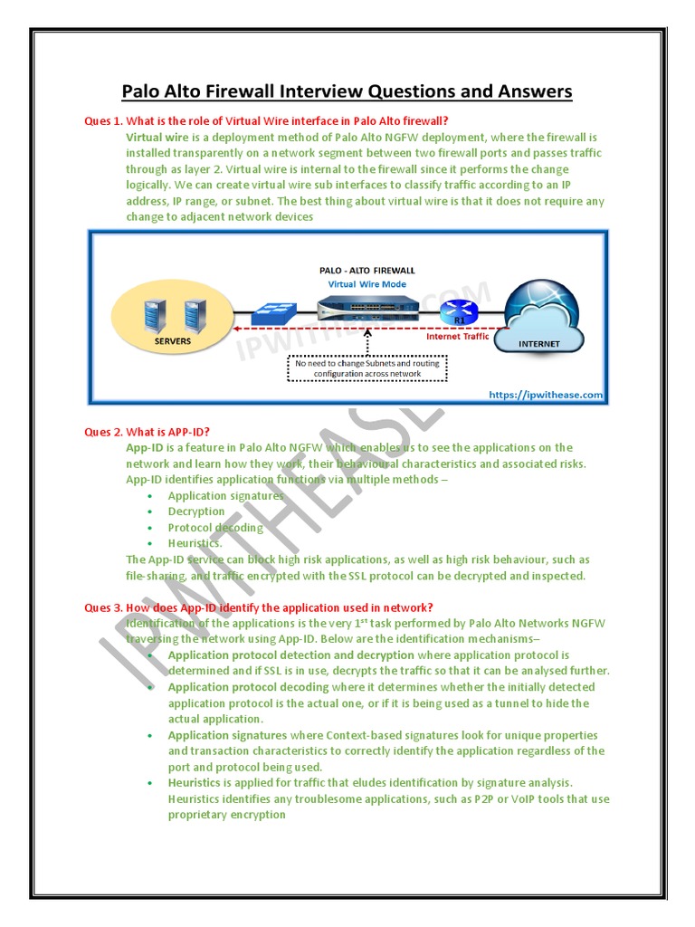 Palo Alto Firewall Interview Questions and Answers | PDF | Computer Network | Virtual Private ...