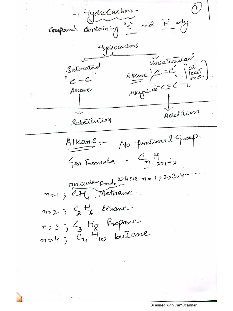 Organic Chemistry Notes | PDF