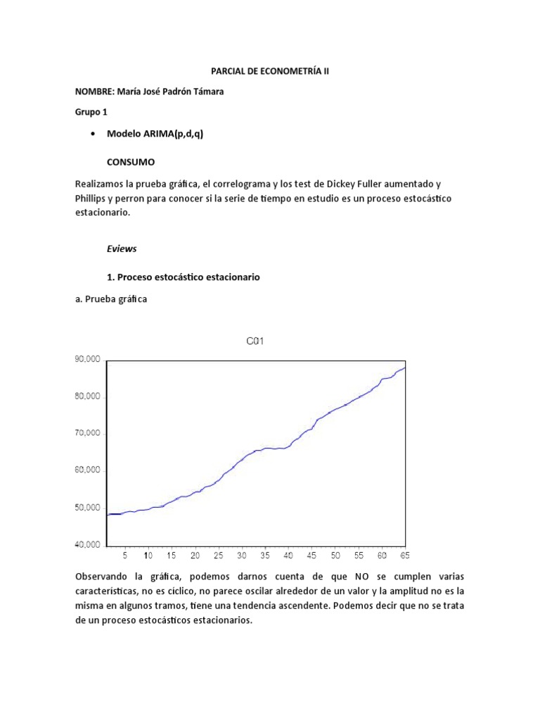 Parcial de Econometría II | PDF | Probabilidad | Teoría estadística